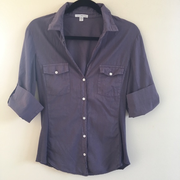 James Perse | Tops | Like New James Perse Button Down Shirt 34 Tab ...